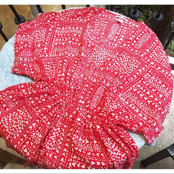 Victoria's Secret | Tops | Hearts Print Cotton Tunic By Victorias ...